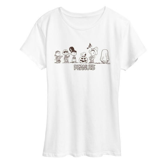 Peanuts - Peanuts Halloween - Women's Short Sleeve Graphic T-Shirt ...