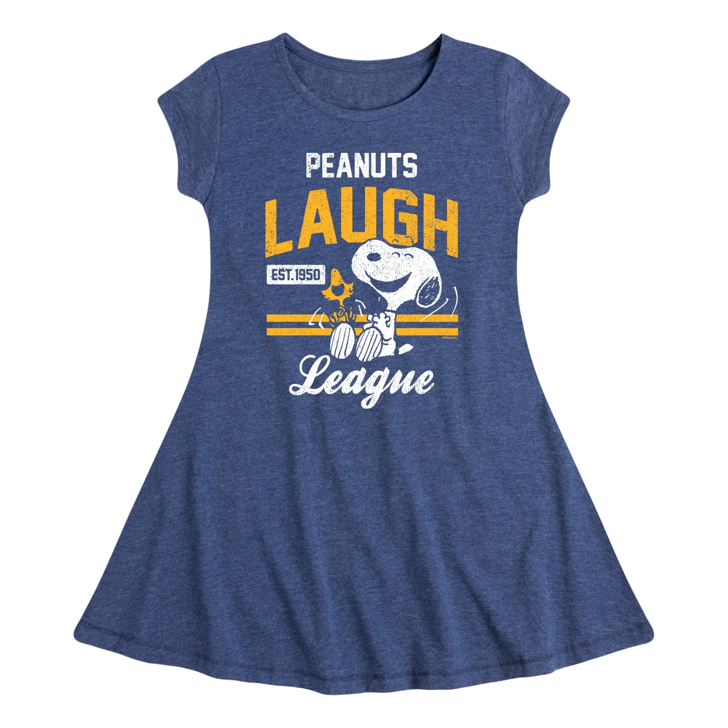 Peanuts - Peanuts Laugh League - Toddler & Youth Girls Fit & Flare ...