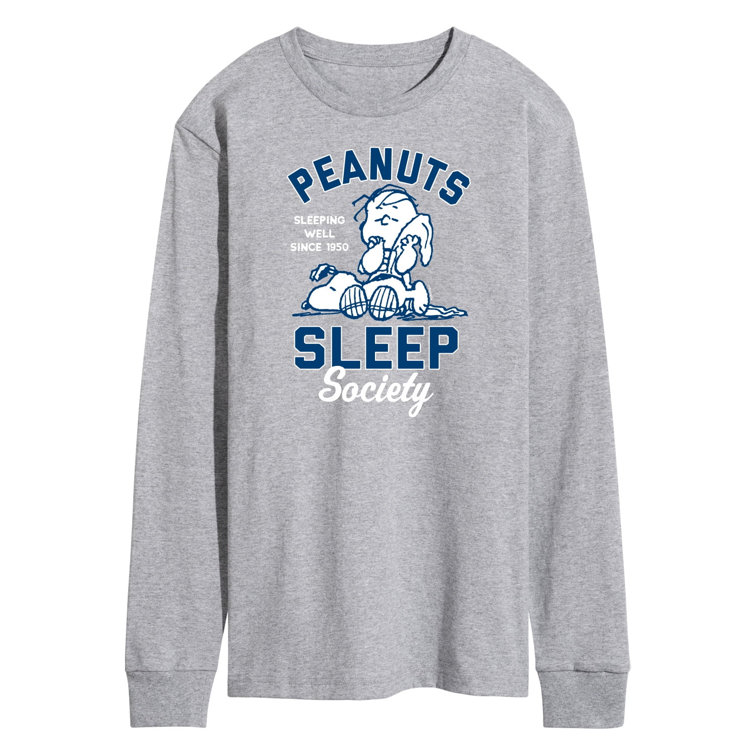 Peanuts - Peanuts Sleep Society - Men's Long Sleeve T-Shirt - Walmart.com