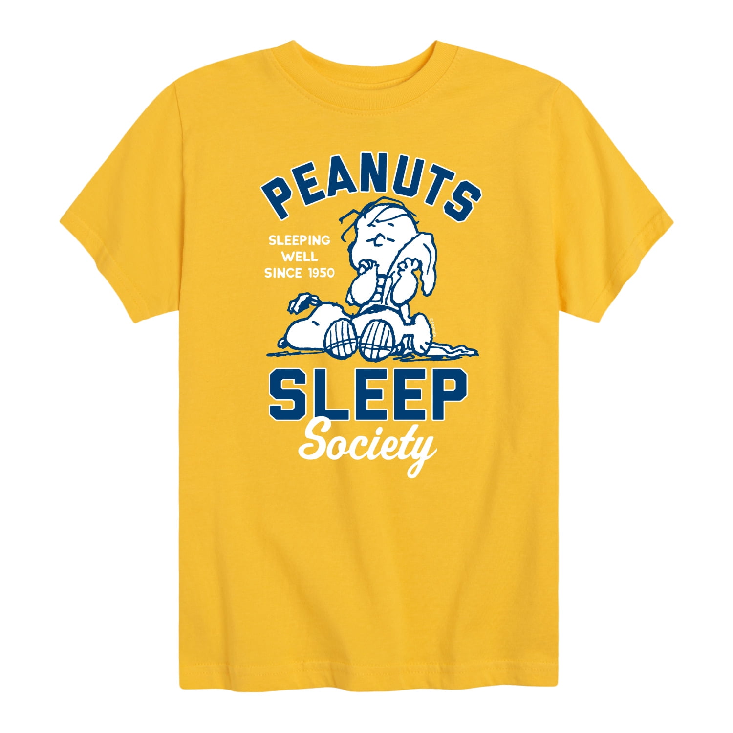 Peanuts - Peanuts Sleep Society - Toddler & Youth Short Sleeve Graphic ...