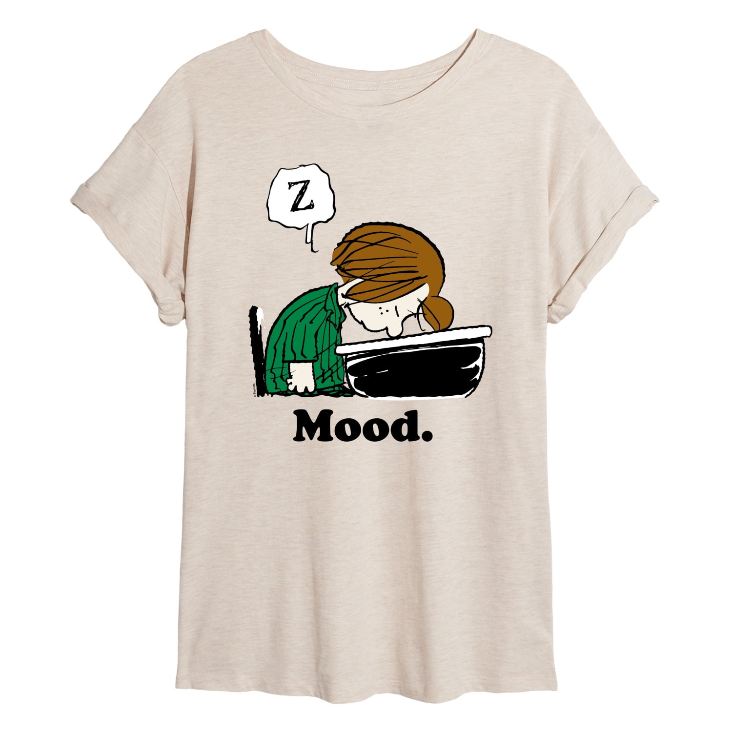 Peanuts - Peppermint Patty Mood - Women's Oversized T-Shirt - Walmart.com