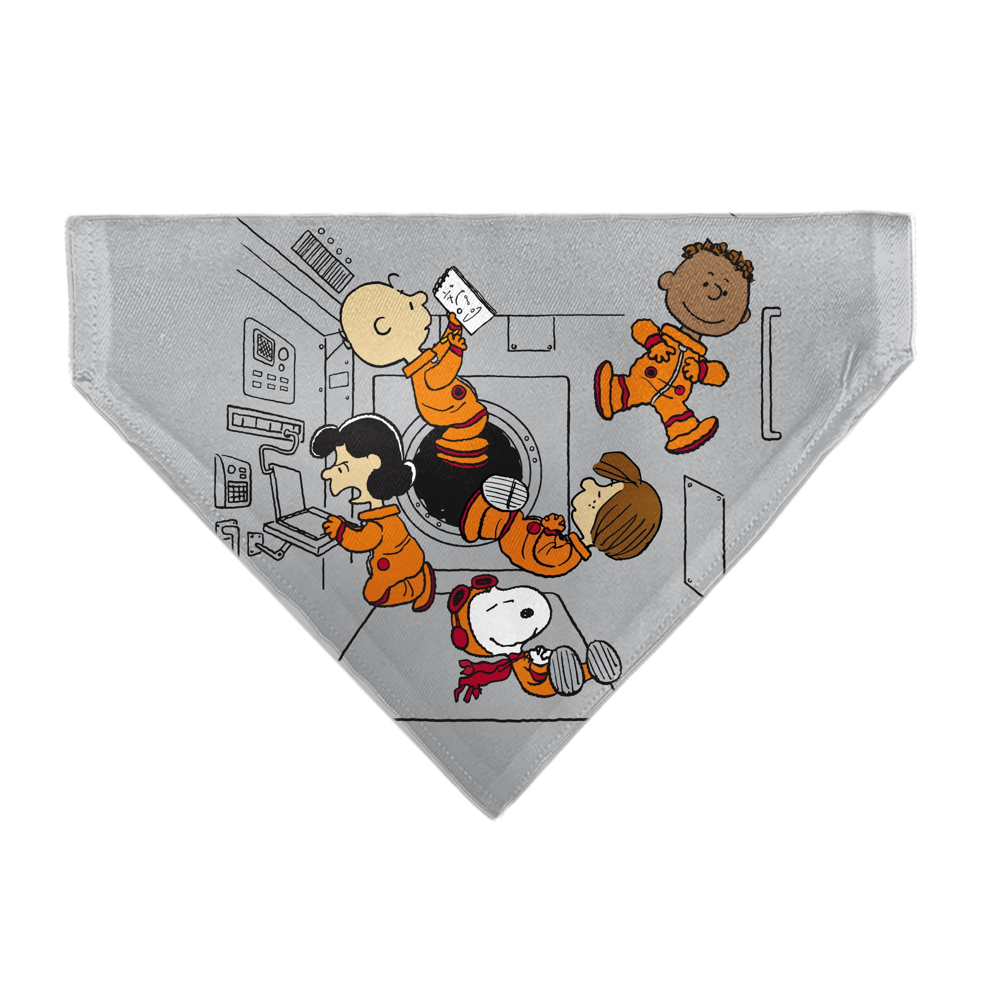 Peanuts Pet Bandana Peanuts Gang Floating Astronauts Group Pose Gray ...