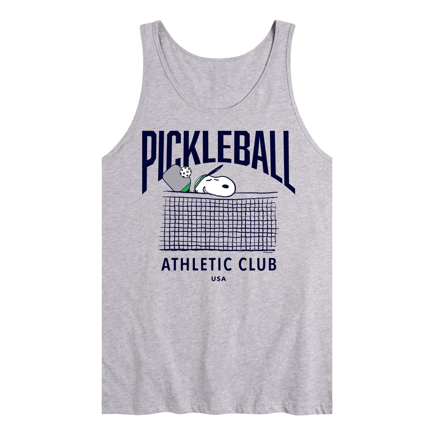 Peanuts - Pickleball Athletic Club - Snoopy - Men's Jersey Tank - Walmart.com