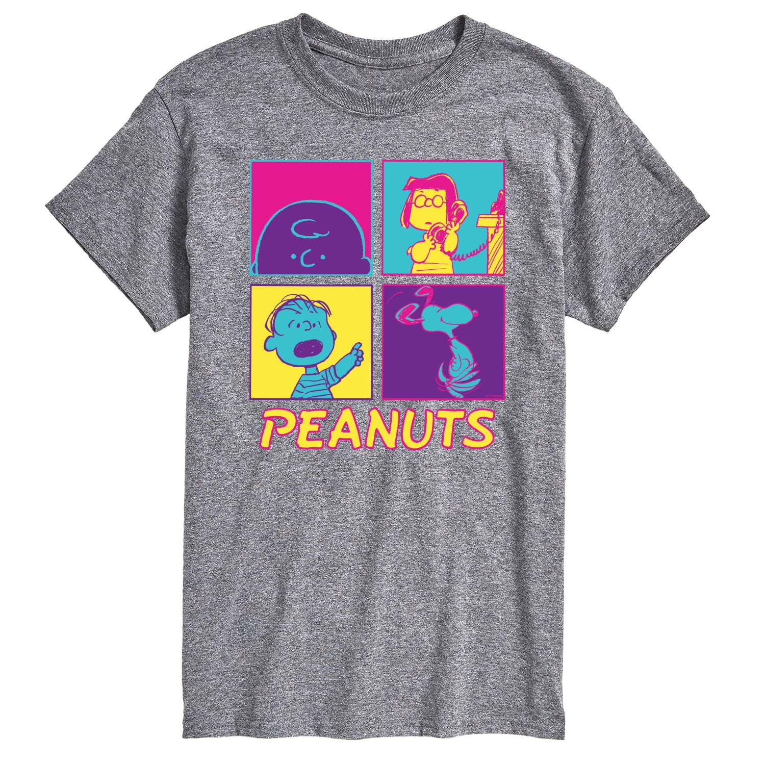 Peanuts - Pop Grid - Men's Short Sleeve Graphic T-Shirt - Walmart.com