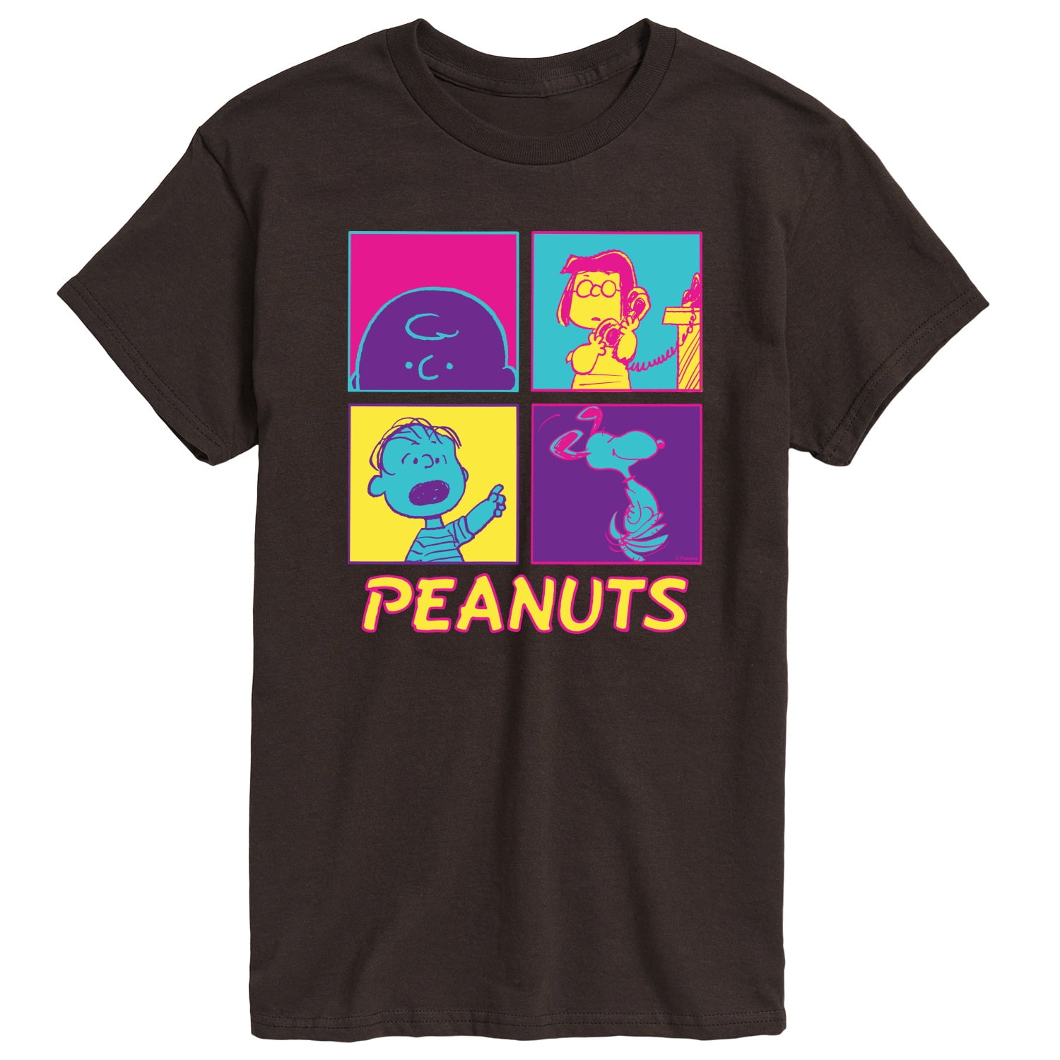 Peanuts - Pop Grid - Men's Short Sleeve Graphic T-Shirt - Walmart.com