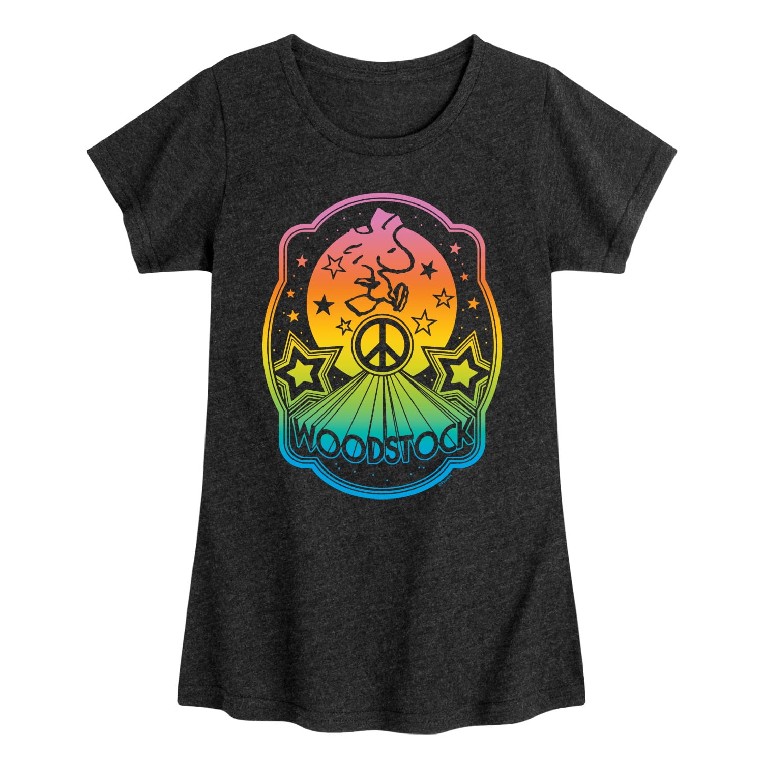 Peanuts - Psychedelic Color Burst Woodstock - Peace - Toddler & Youth ...