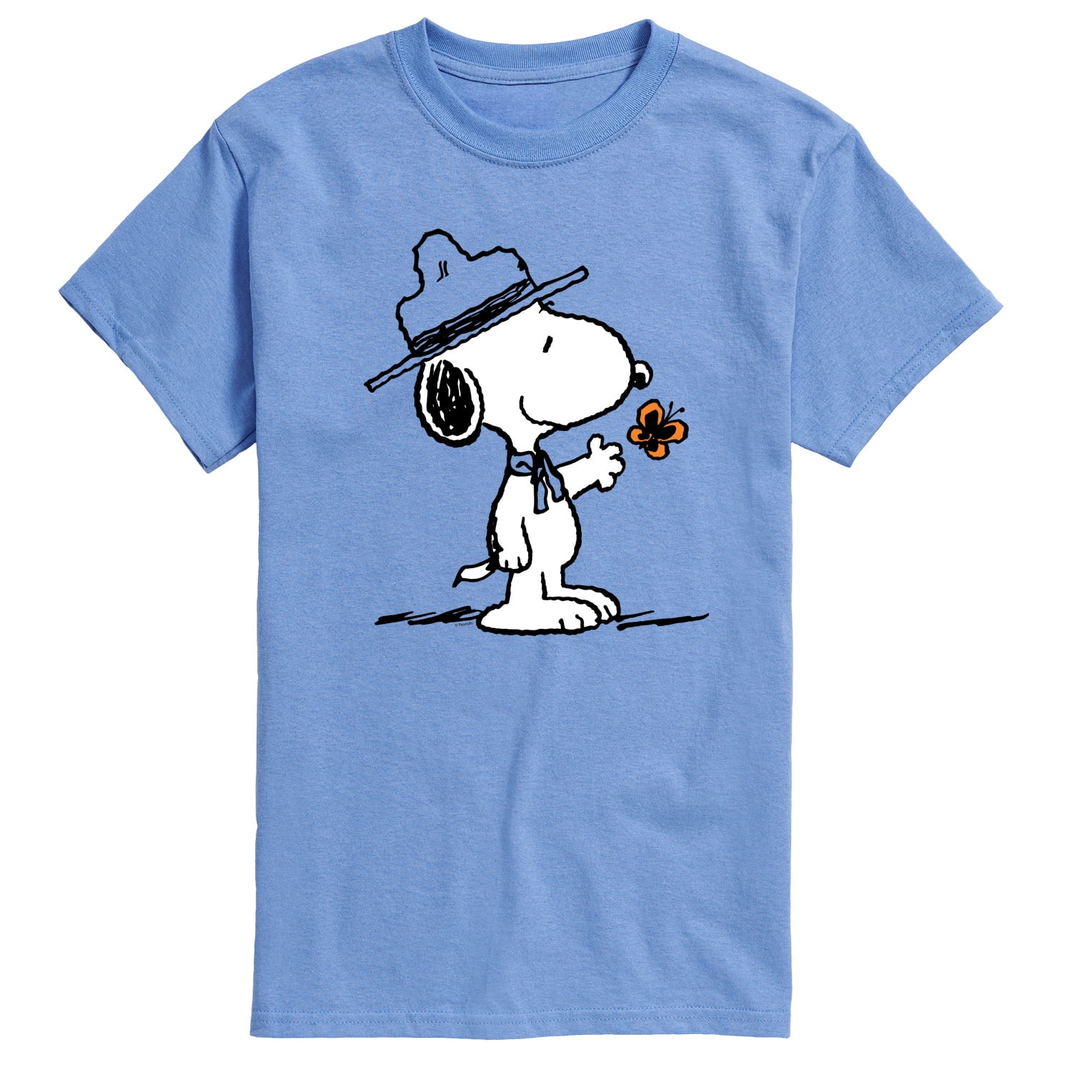 Peanuts - Ranger Snoopy And Butterfly - Men's Short Sleeve Graphic T ...