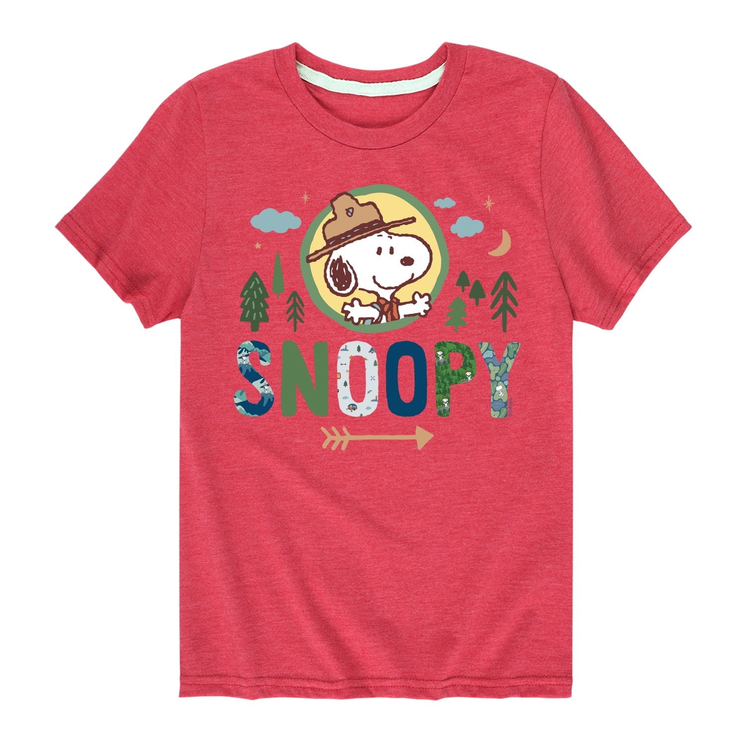 Peanuts - Ranger Snoopy - Toddler And Youth Short Sleeve Graphic T ...