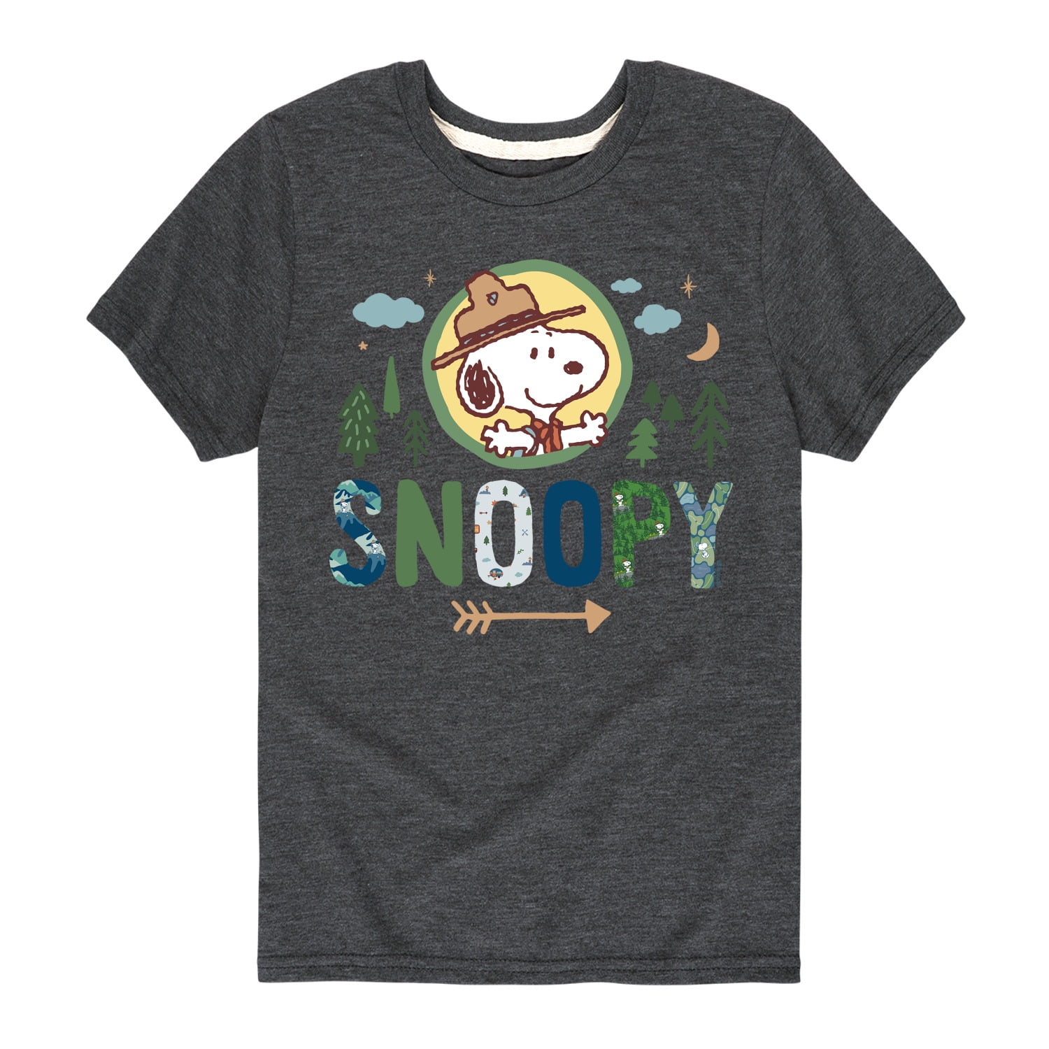 Peanuts - Ranger Snoopy - Toddler And Youth Short Sleeve Graphic T ...
