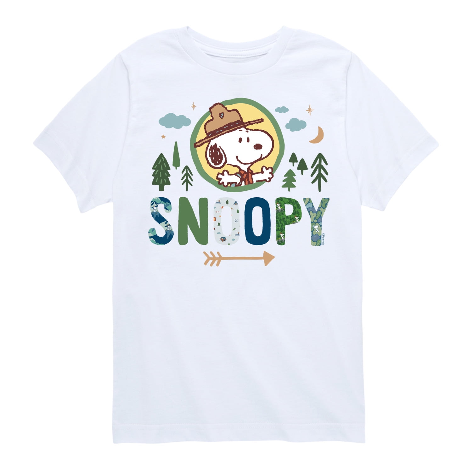 Peanuts - Ranger Snoopy - Toddler And Youth Short Sleeve Graphic T ...