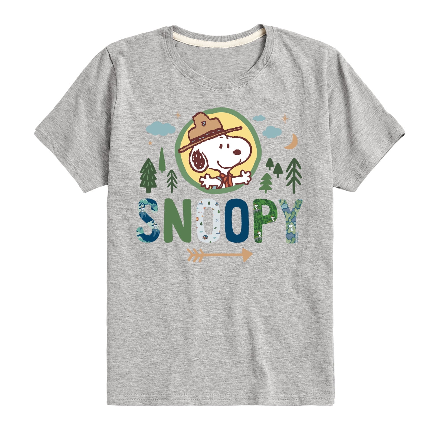 Peanuts - Ranger Snoopy - Toddler And Youth Short Sleeve Graphic T ...