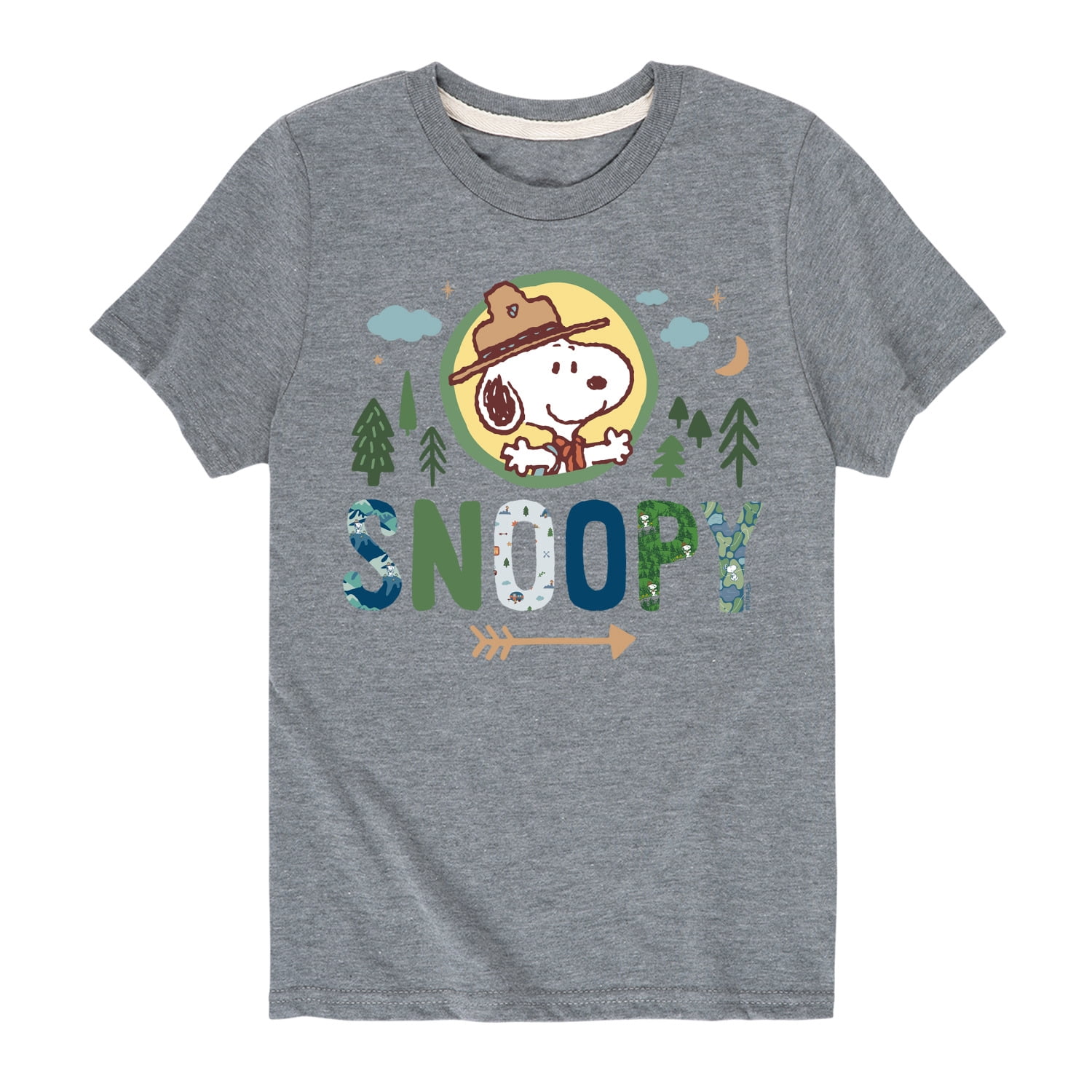 Peanuts - Ranger Snoopy - Toddler And Youth Short Sleeve Graphic T ...