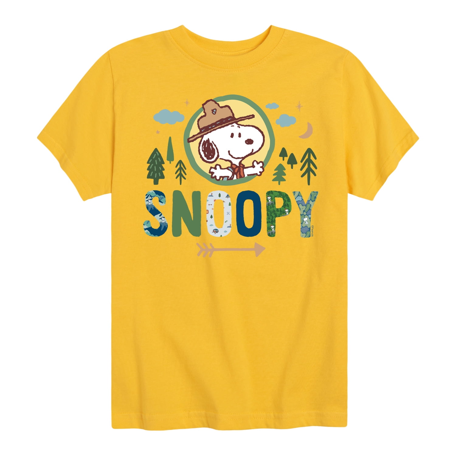 Peanuts - Ranger Snoopy - Toddler And Youth Short Sleeve Graphic T ...