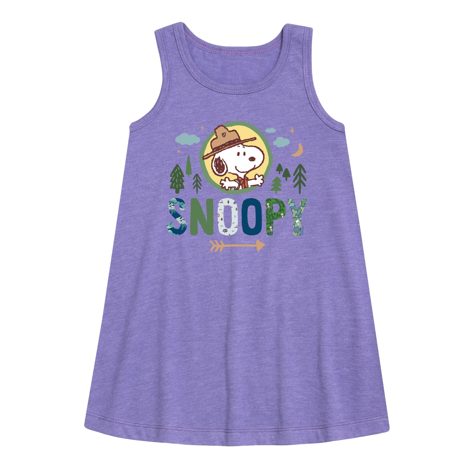 Peanuts - Ranger Snoopy - Toddler and Youth Girls A-line Dress ...