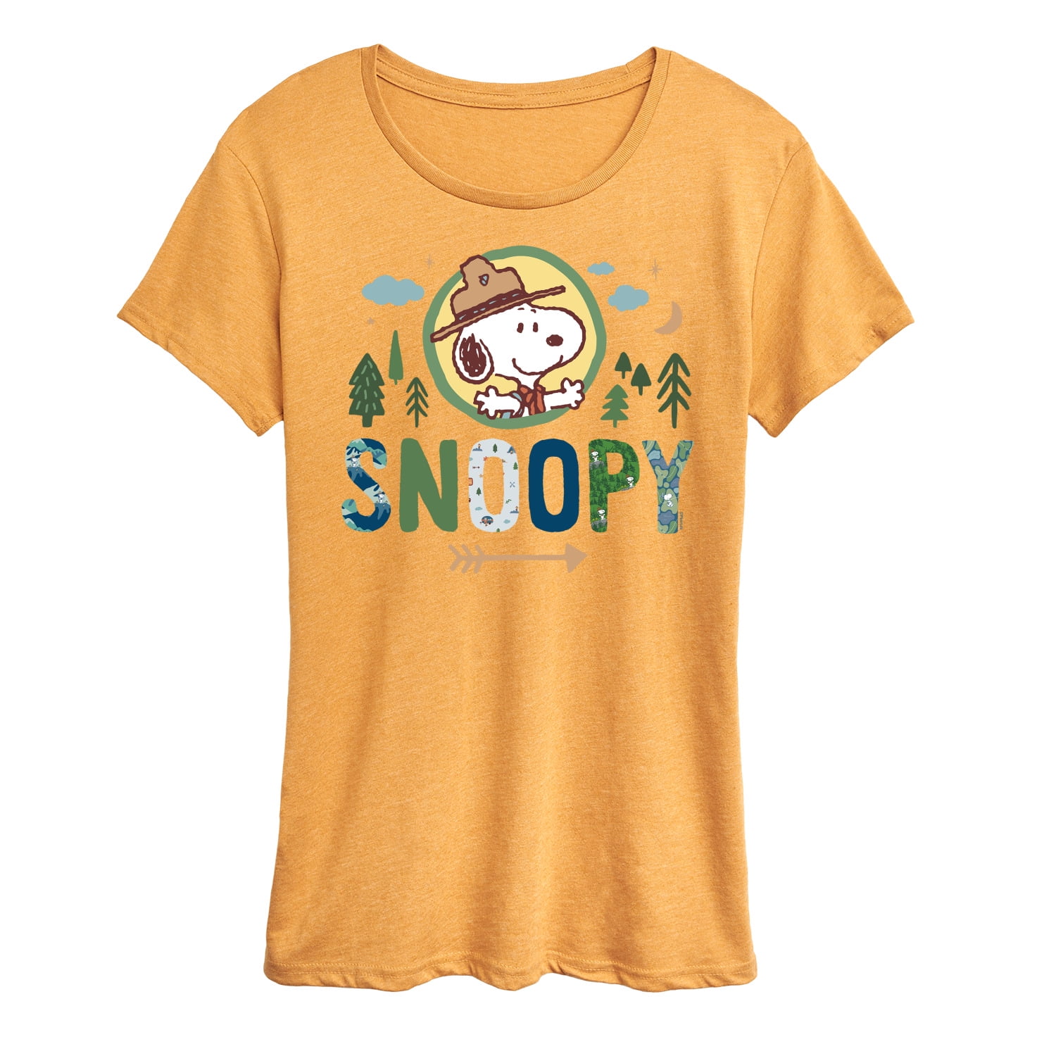 Peanuts - Ranger Snoopy - Women's Short Sleeve Graphic T-Shirt ...