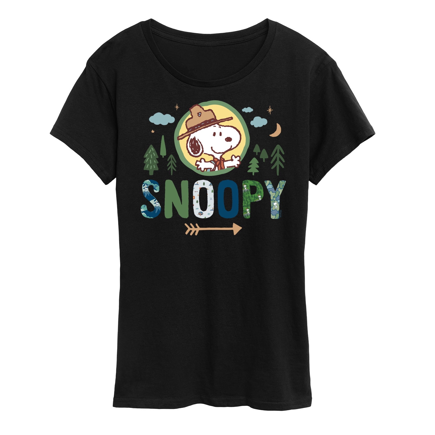 Peanuts - Ranger Snoopy - Women's Short Sleeve Graphic T-Shirt ...