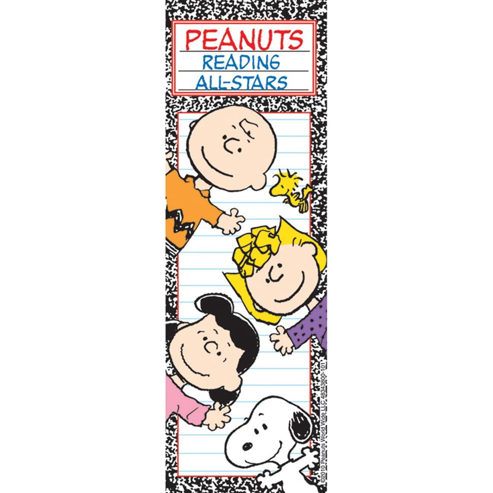 Peanuts Reading All Stars Bookmarks - Walmart.com