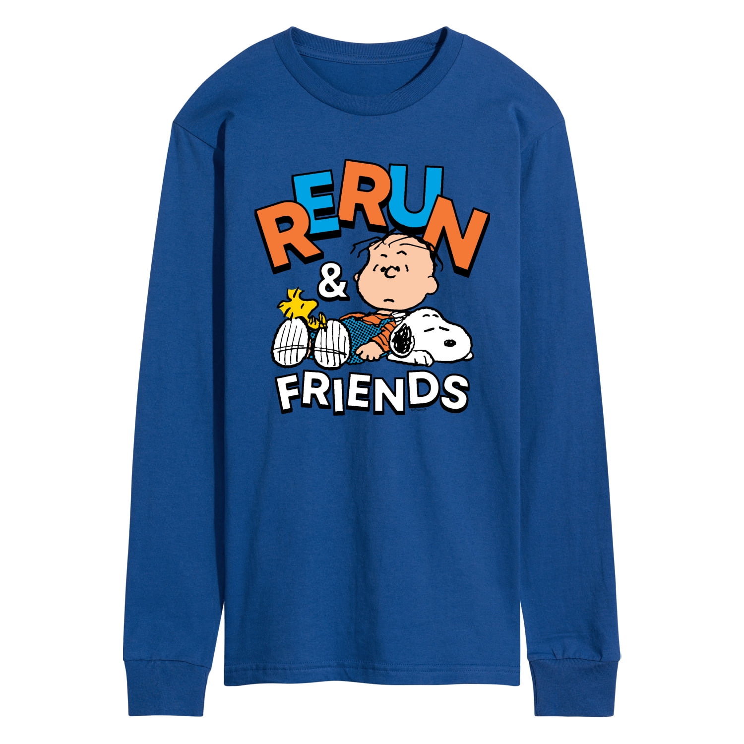 Peanuts - Rerun And Friends - Men's Long Sleeve Graphic T-Shirt ...