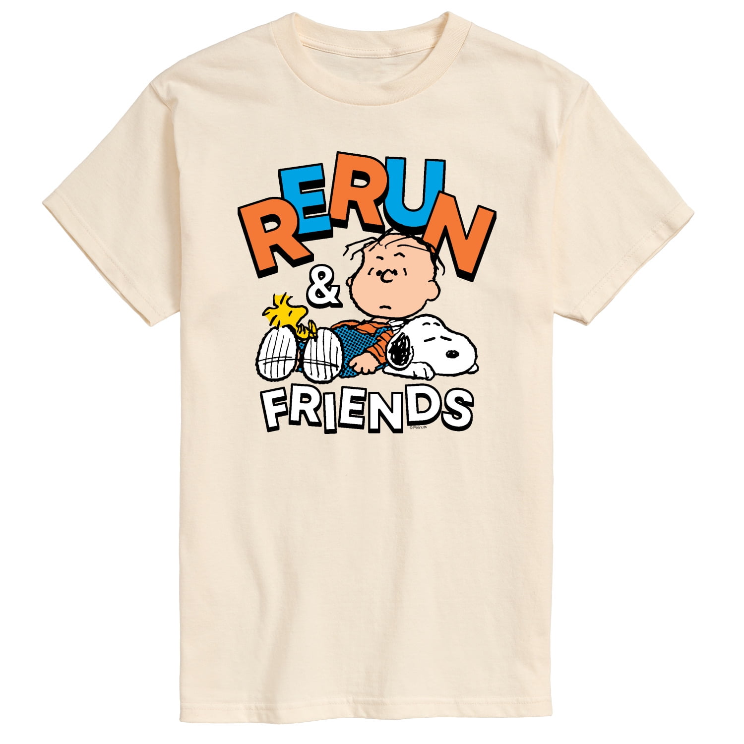 Peanuts - Rerun And Friends - Men's Short Sleeve Graphic T-Shirt ...