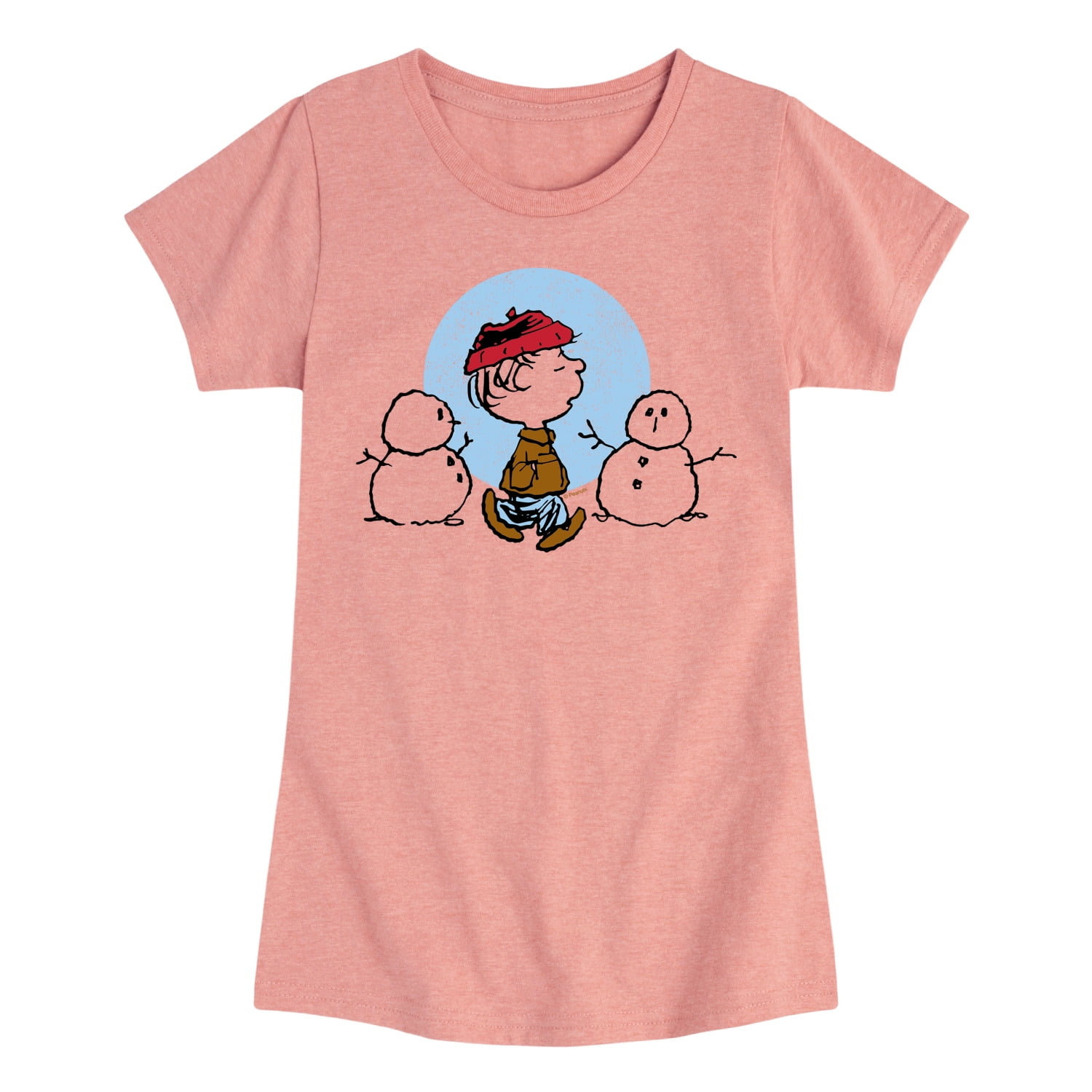 Peanuts - Rerun Winter - Toddler & Youth Girls Short Sleeve Graphic T ...