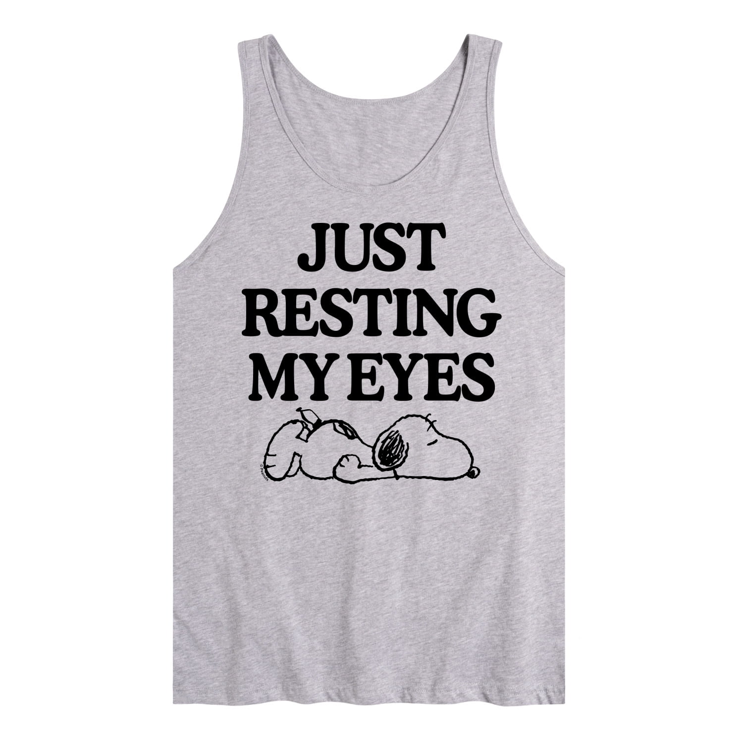 Peanuts - Resting My Eyes Snoopy - Men's Jersey Tank Top - Walmart.com