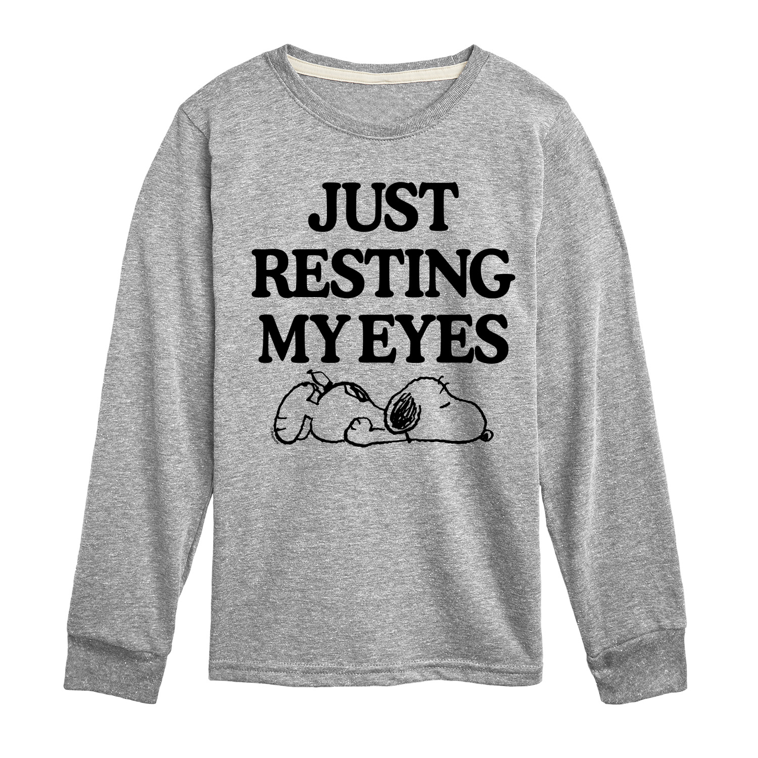 Peanuts - Resting My Eyes Snoopy - Toddler & Youth Long Sleeve Graphic ...