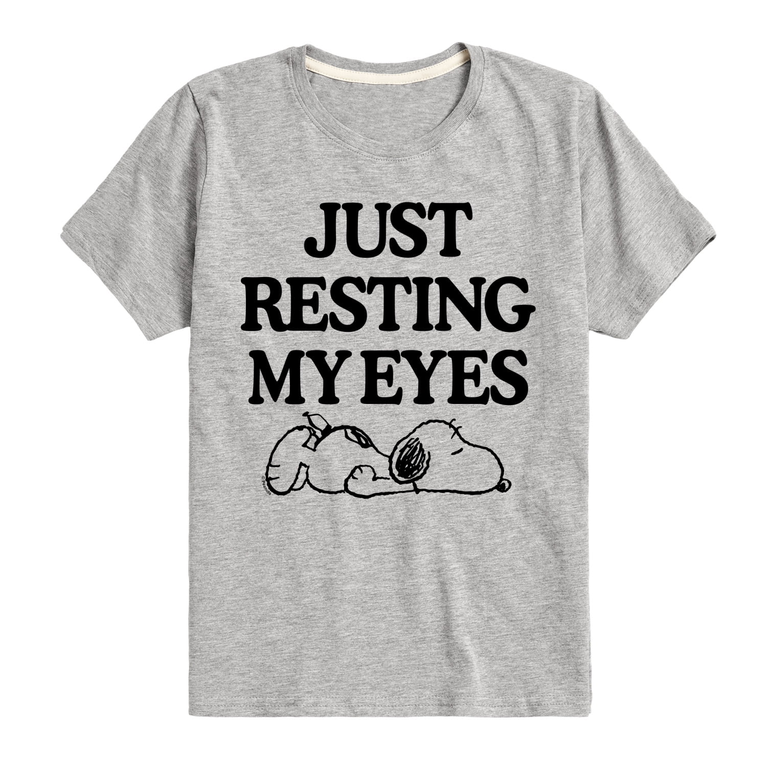 Peanuts - Resting My Eyes Snoopy - Toddler & Youth Short Sleeve Graphic ...
