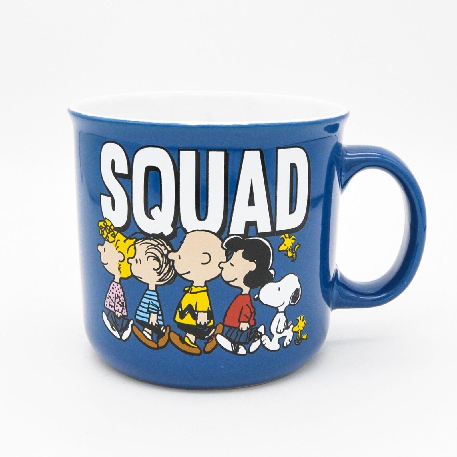 Peanuts SQUAD Mug – Snoopy and Peanuts Gang, 20oz Ceramic Camper Style ...