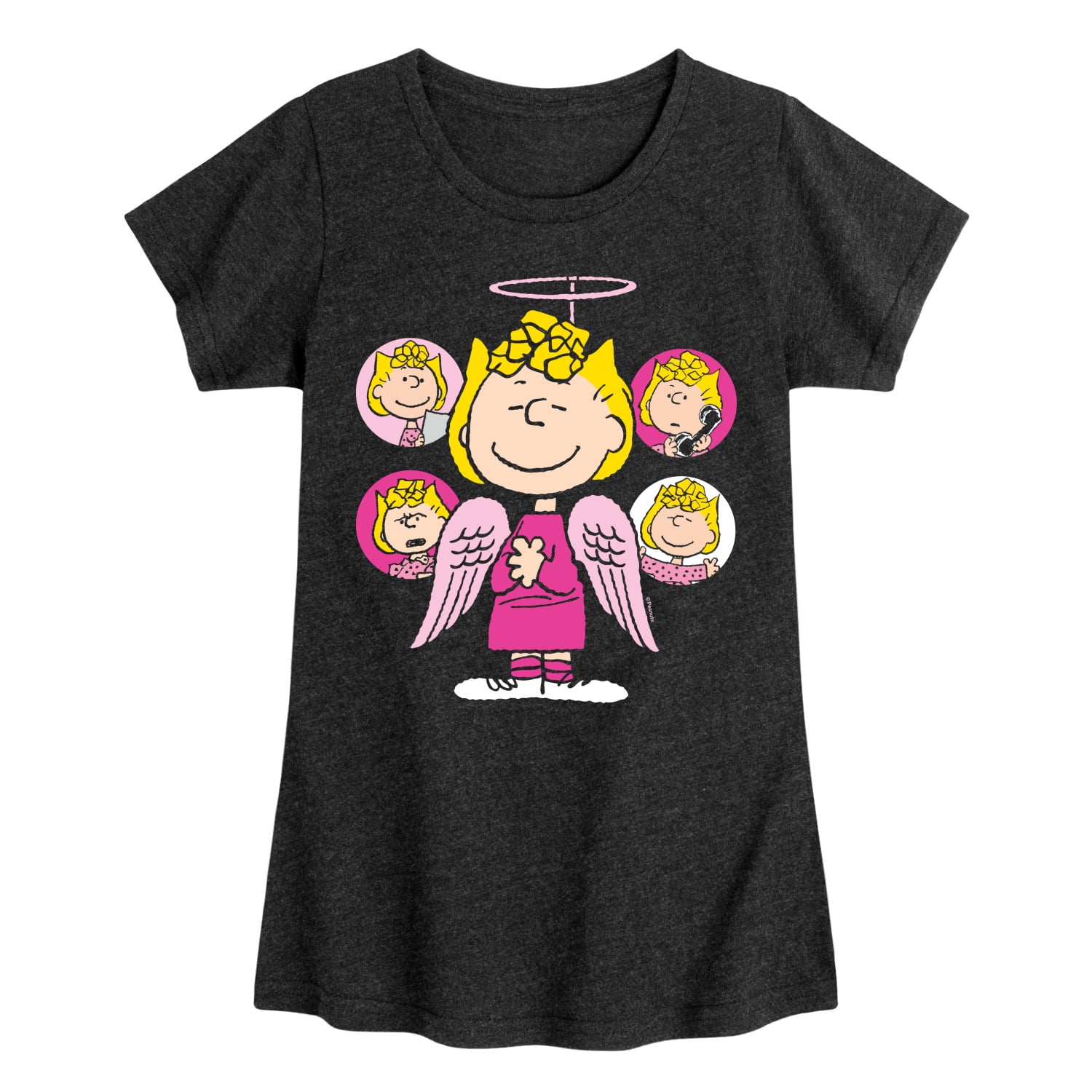 Peanuts - Sally Angel - Toddler & Youth Girls Short Sleeve Graphic T ...