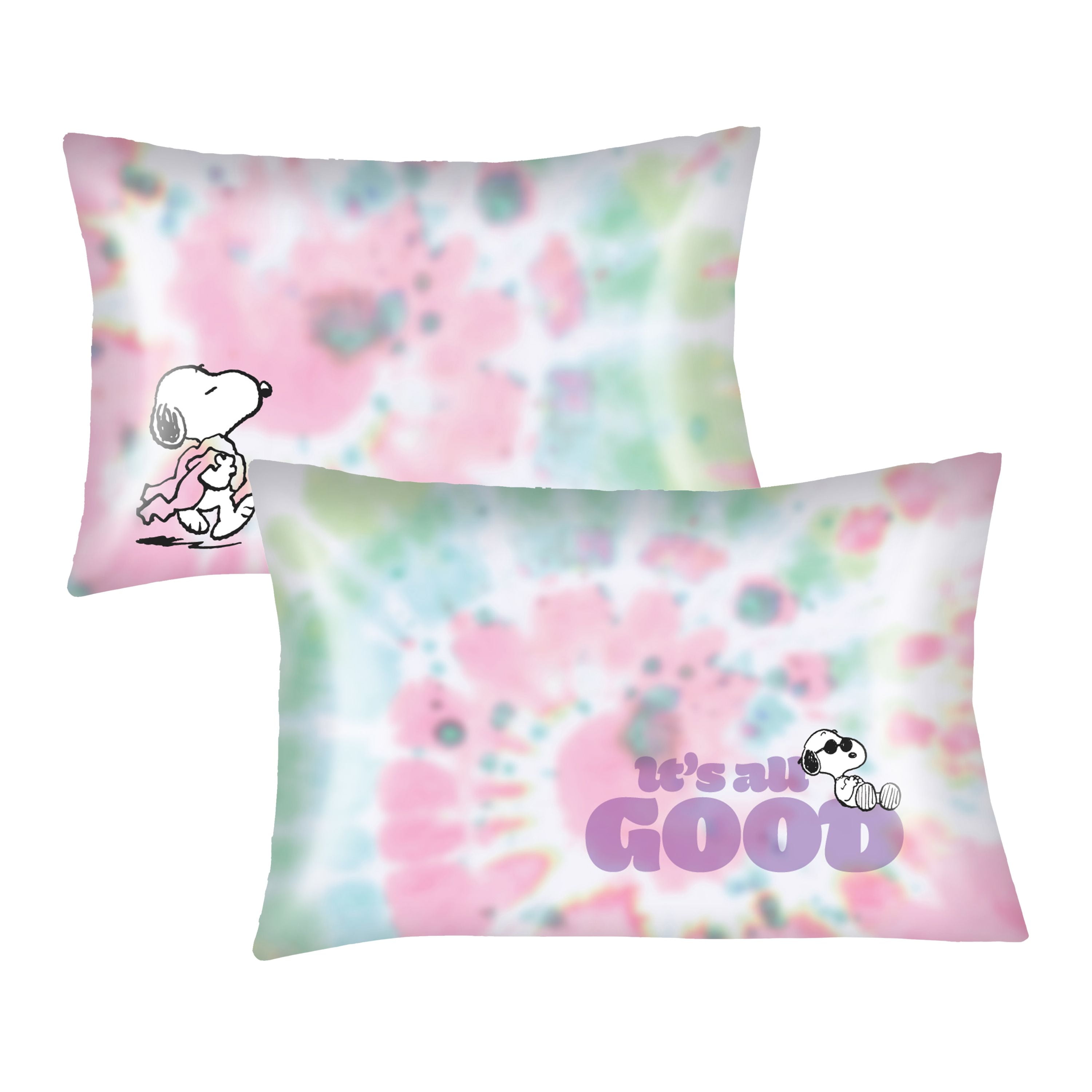 Peanuts Snoopy Silky Satin Pillowcase, Standard Size - Walmart.com