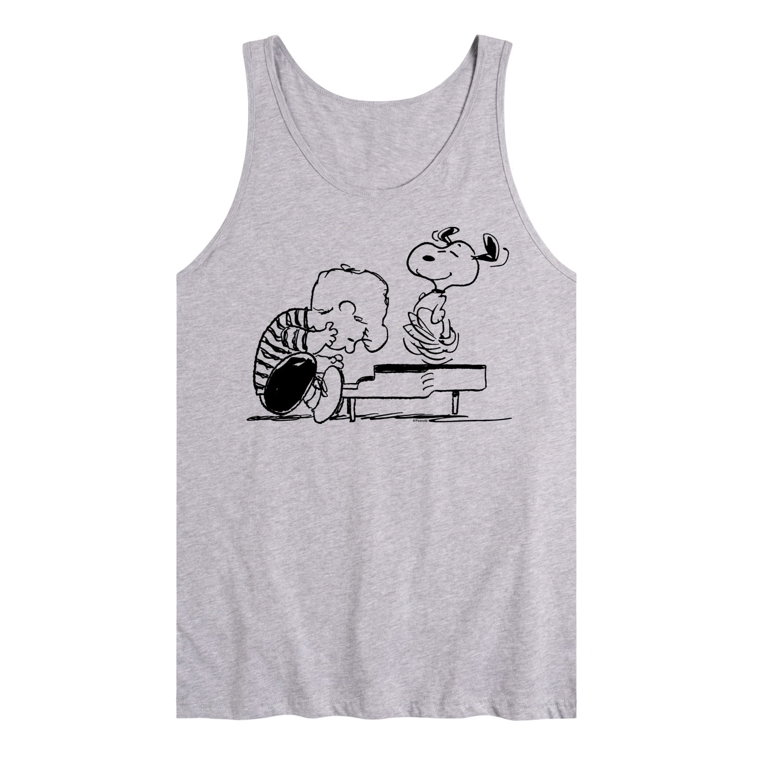 Peanuts - Schroeder Snoopy - Men's Jersey Tank Top - Walmart.com