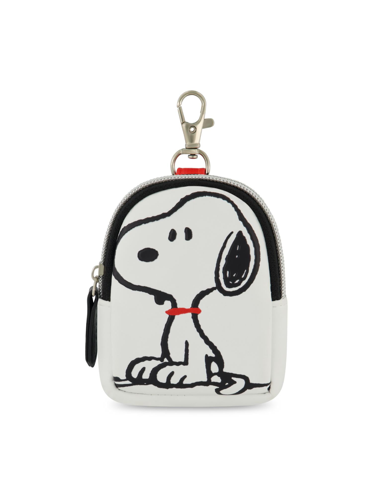 Peanuts Small Coin Purse Wallet with Keychain Clip, Snoopy Posing, One ...