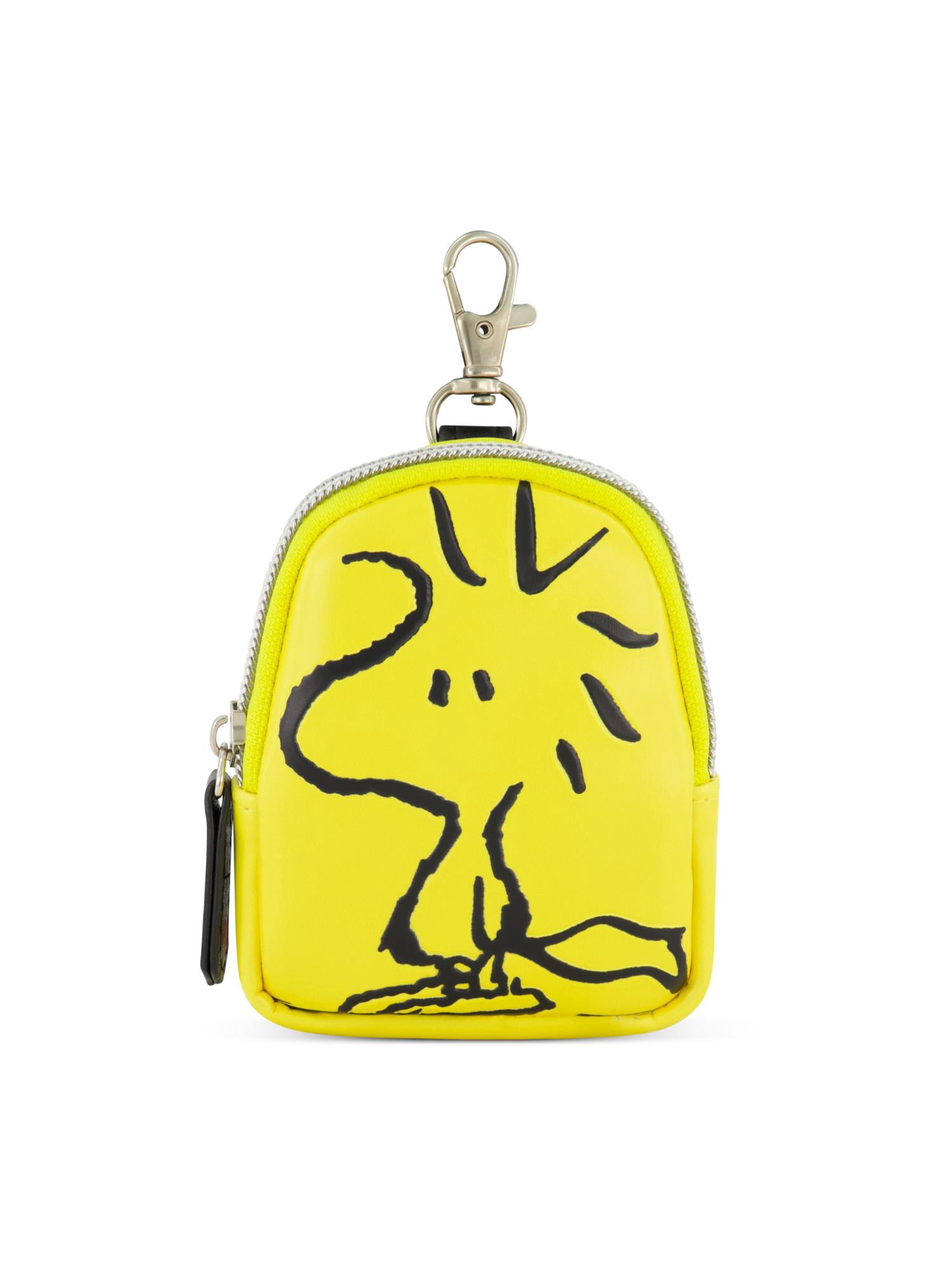 Peanuts Small Coin Purse Wallet with Keychain Clip, Woodstock, One Size ...