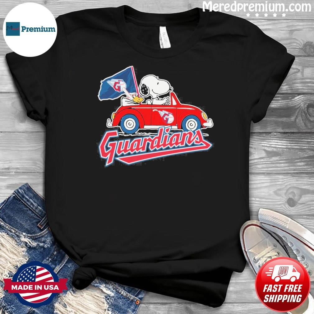 Peanuts Snoopy And Woodstock X Cleveland Guardians October Driving Car ...