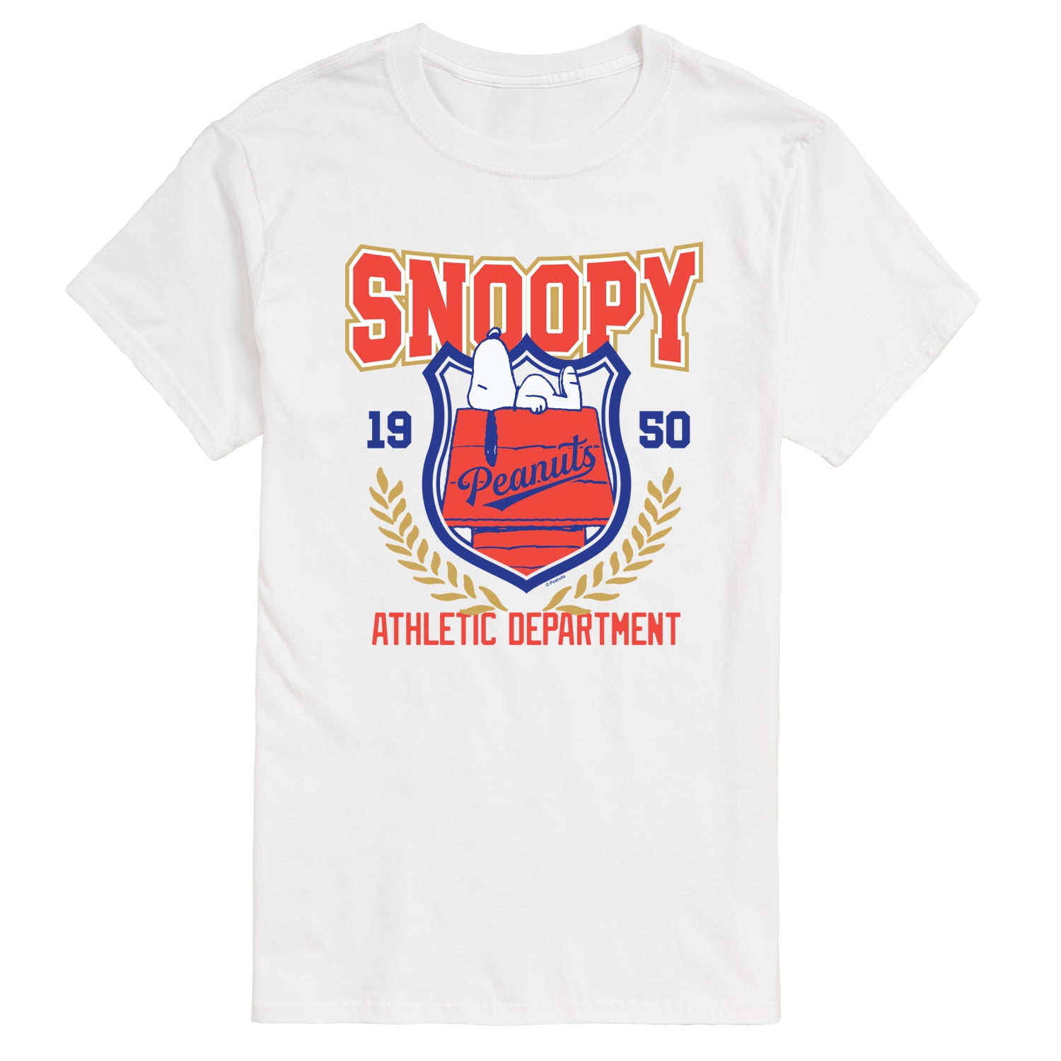 Peanuts - Snoopy Athletic Dept - Men's Short Sleeve Graphic T-Shirt ...