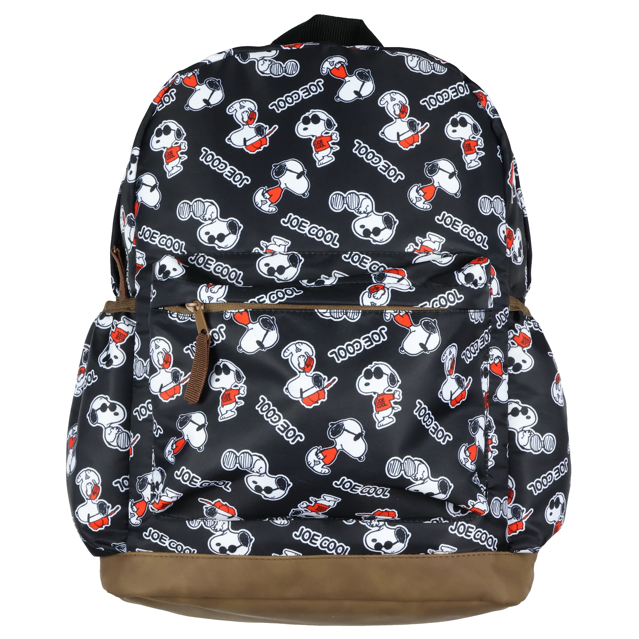 Peanuts Snoopy Backpack Joe Cool Allover Design Bookbag Travel Bag ...