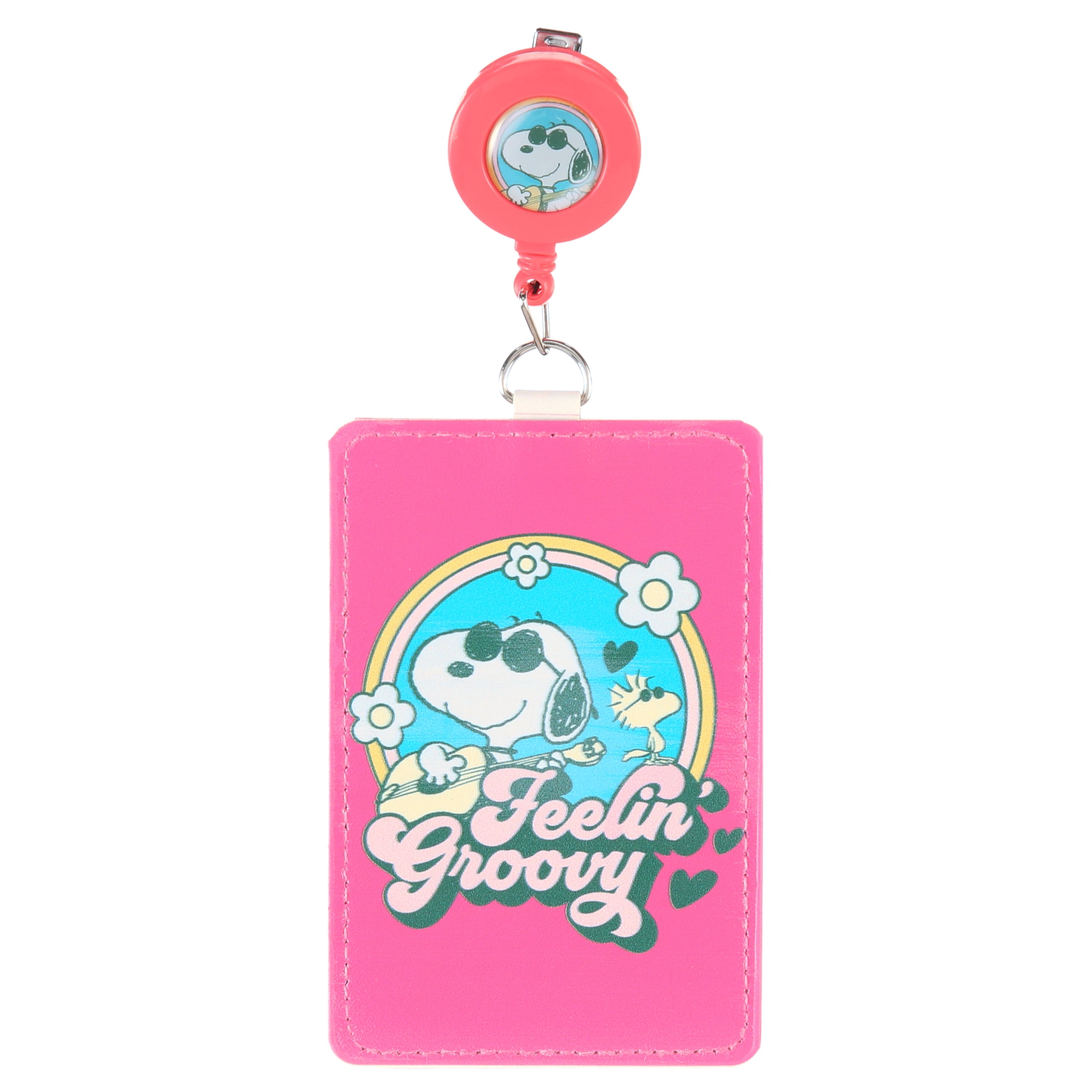 Peanuts Snoopy Badge Reel ID Holder "Feeling Groovy", 24" Unisex ...