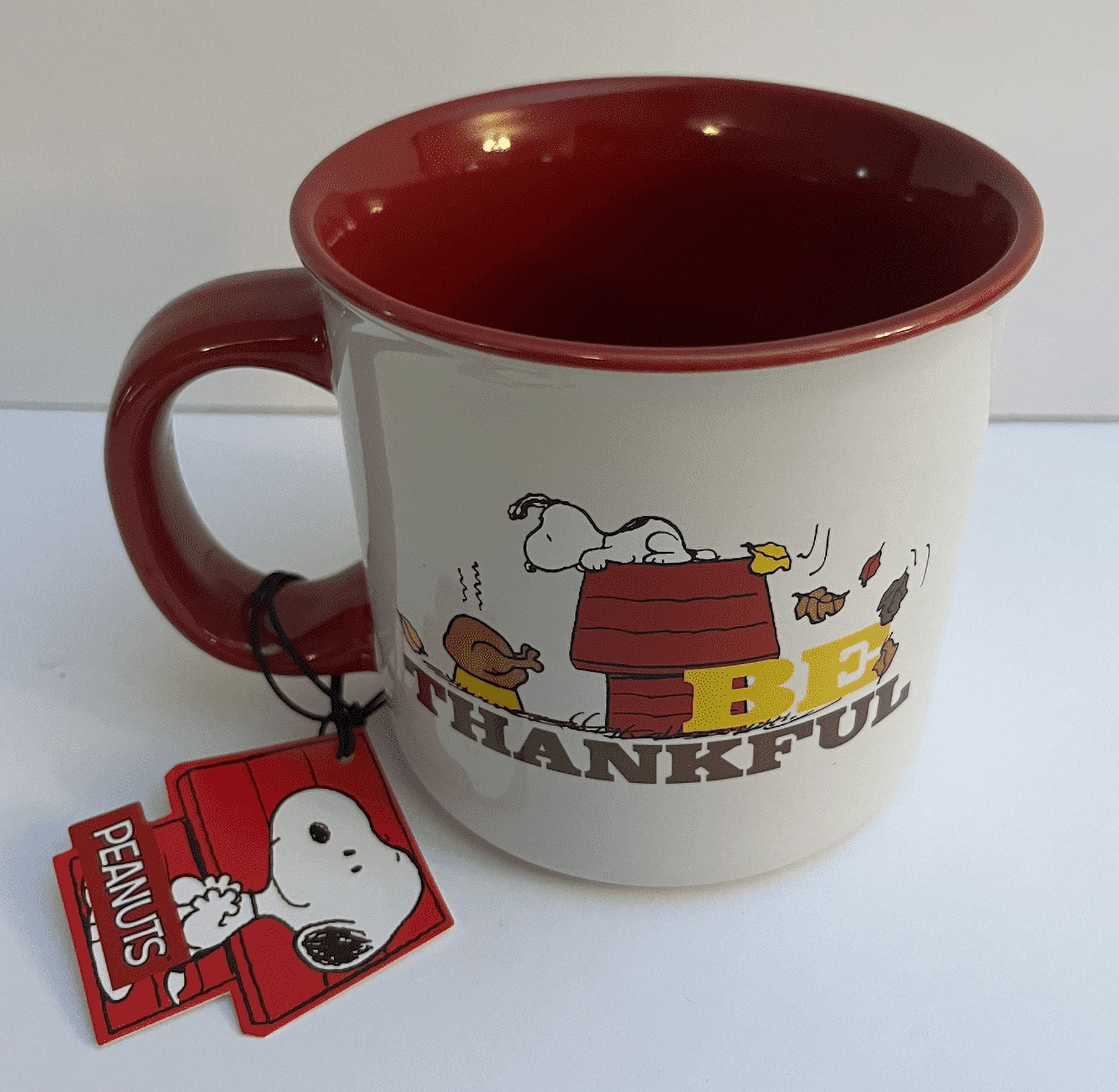Peanuts Snoopy Be Thankful Thanksgiving Coffee Mug New - Walmart.com