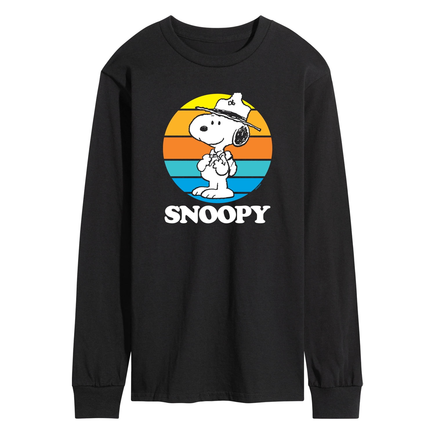 Peanuts - Snoopy Beagle Scout Sunset - Men's Long Sleeve T-Shirt ...