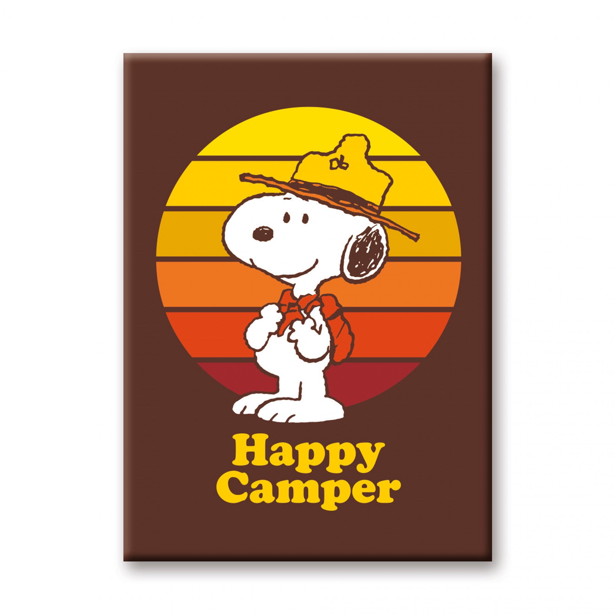 Peanuts Snoopy Beagle Scouts Happy Camper Magnet - Walmart.com
