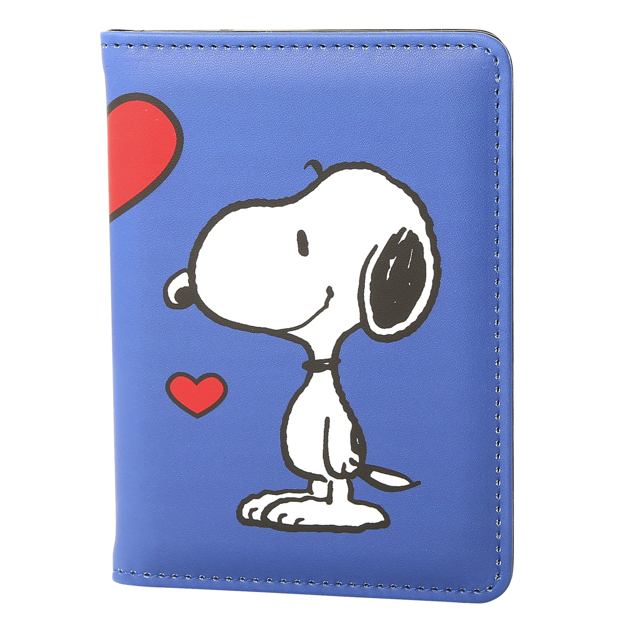 Peanuts Snoopy Blue Heart Woodstock Passport Holder - Walmart.com