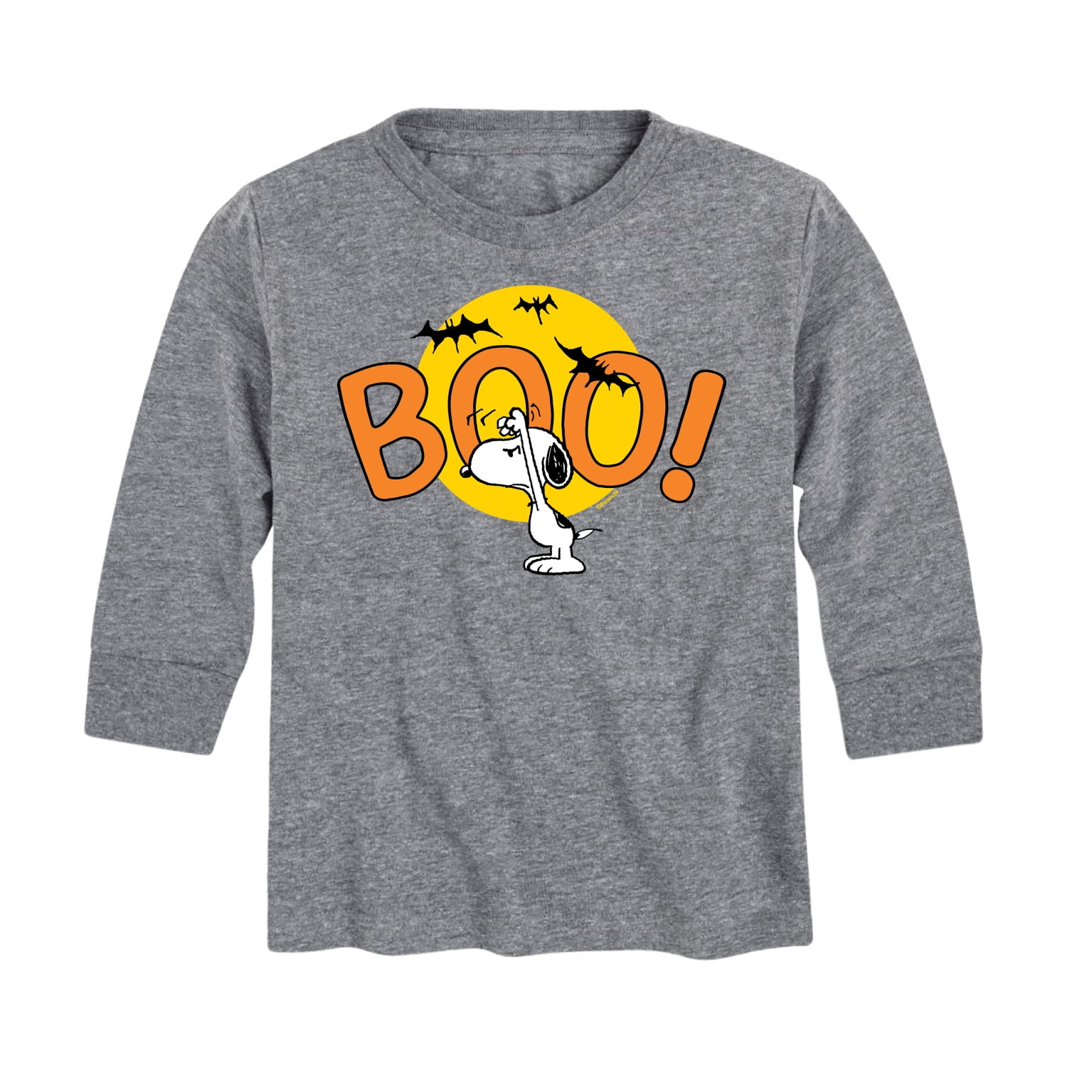 Peanuts - Snoopy Boo Art - Toddler And Youth Long Sleeve Graphic T ...