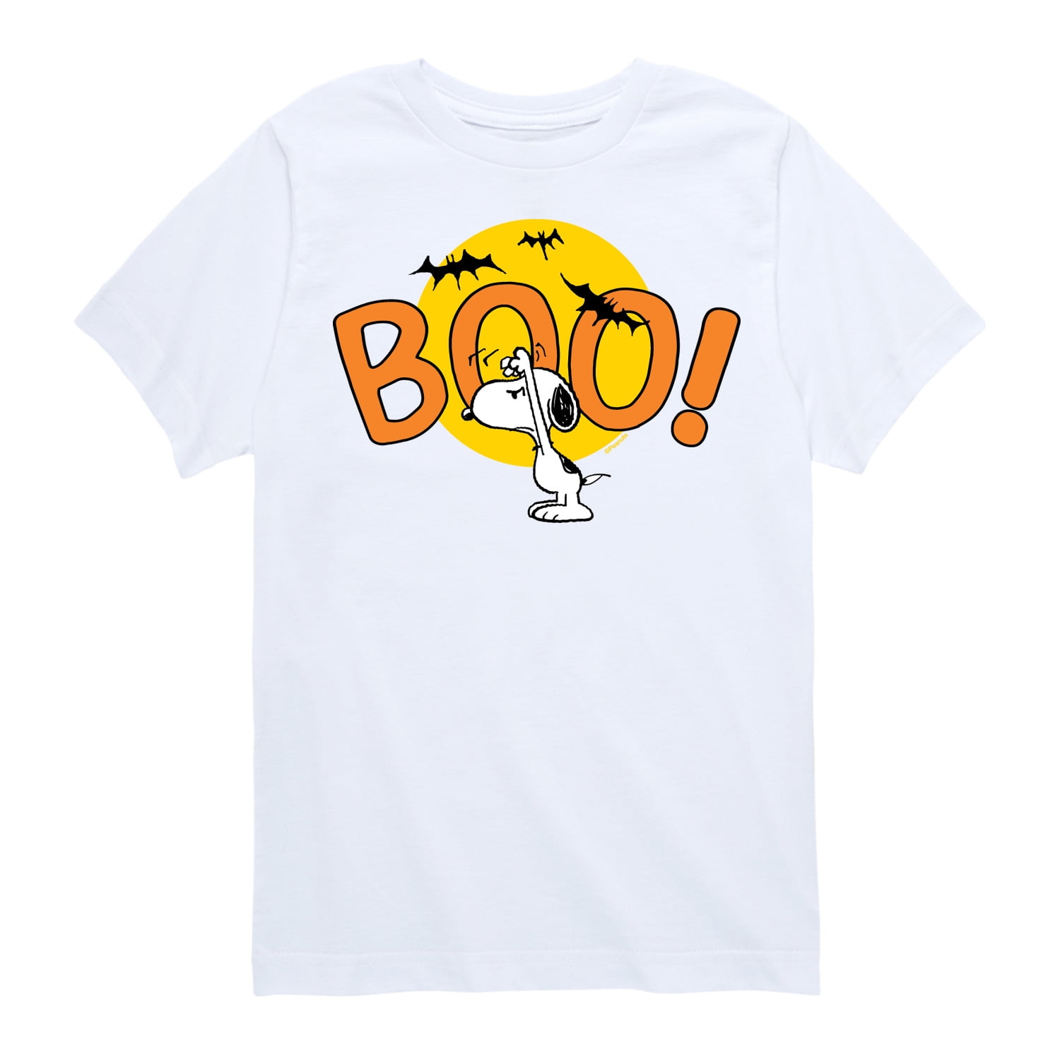 Peanuts - Snoopy Boo Art - Toddler And Youth Short Sleeve Graphic T ...