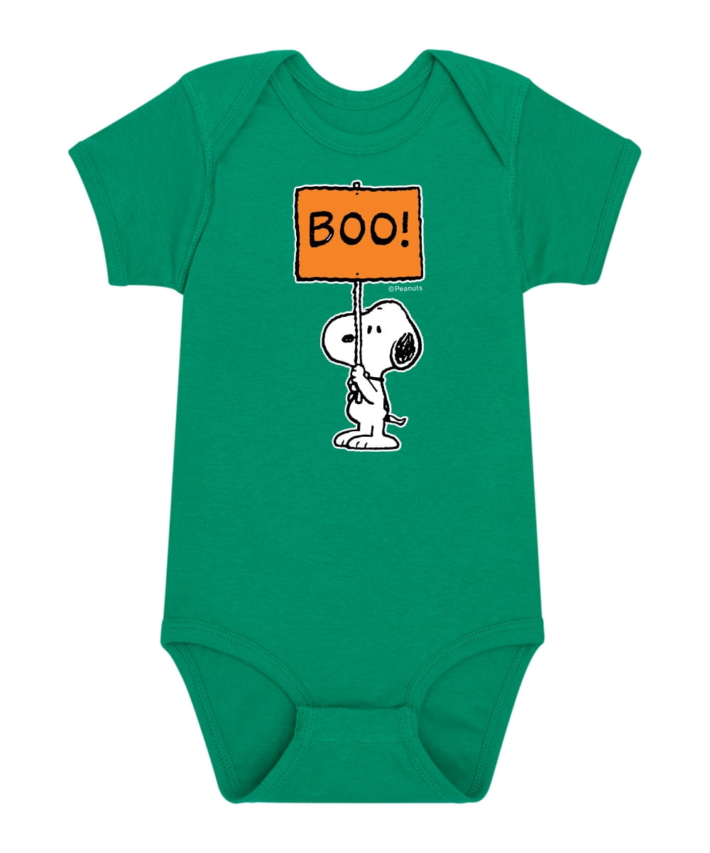 Peanuts - Snoopy Boo Sign - Infant Baby One Piece - Walmart.com