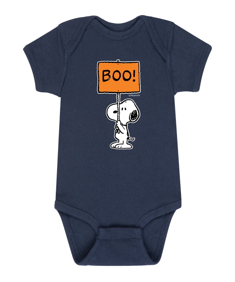 Peanuts - Snoopy Boo Sign - Infant Baby One Piece - Walmart.com