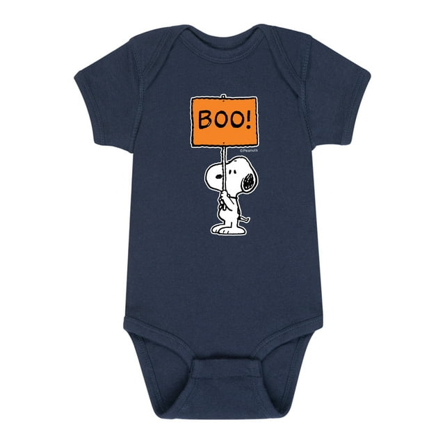 Peanuts - Snoopy Boo Sign - Infant Baby One Piece - Walmart.com