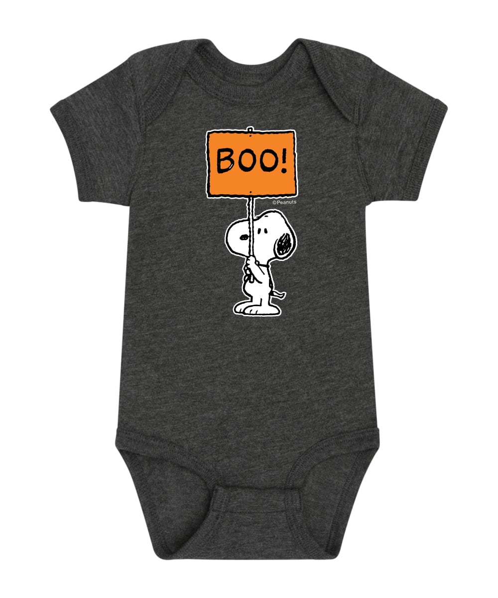 Peanuts - Snoopy Boo Sign - Infant Baby One Piece - Walmart.com