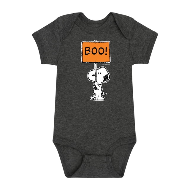 Peanuts - Snoopy Boo Sign - Infant Baby One Piece - Walmart.com