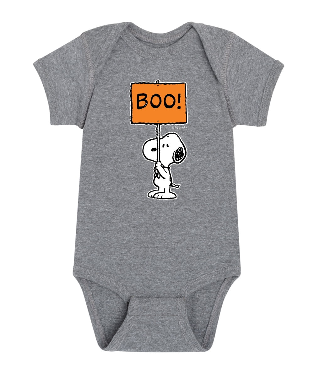 Peanuts - Snoopy Boo Sign - Infant Baby One Piece - Walmart.com