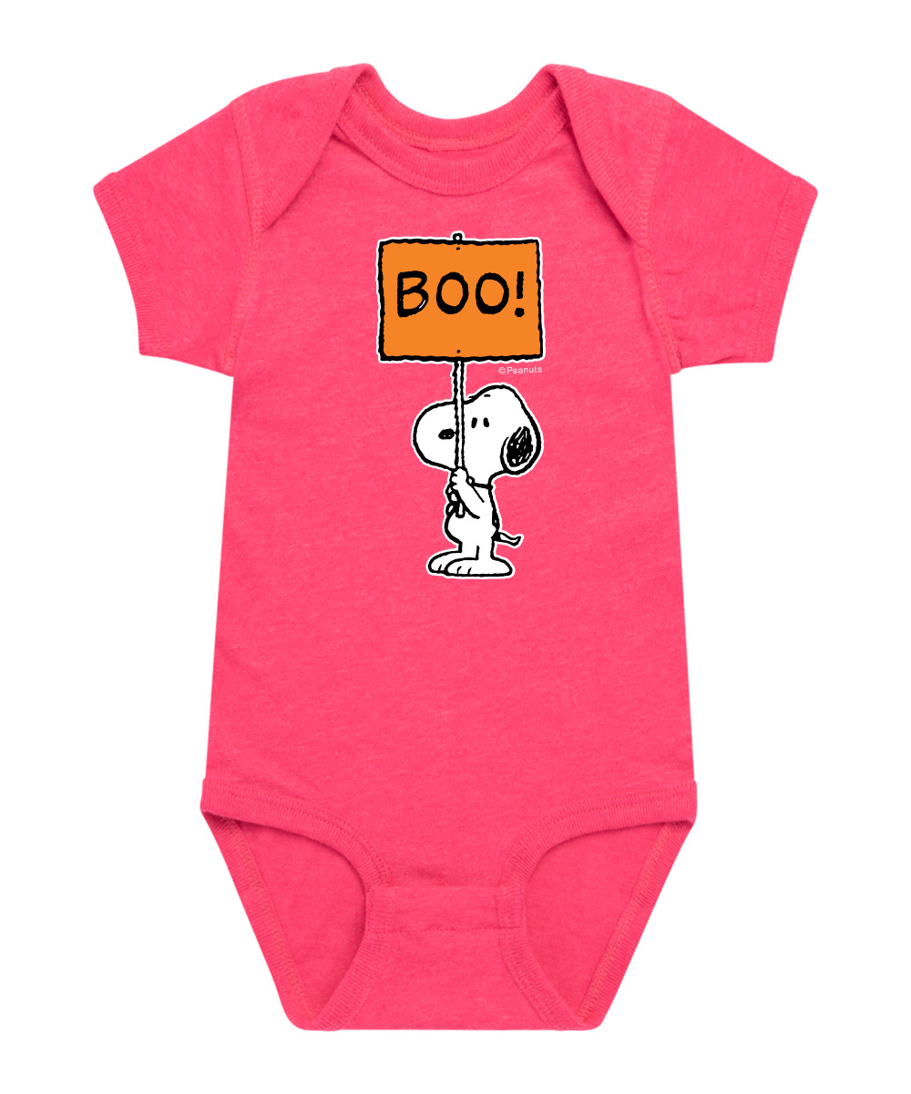 Peanuts - Snoopy Boo Sign - Infant Baby One Piece - Walmart.com